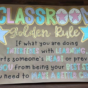 Classroom Golden Rule Banner - Etsy