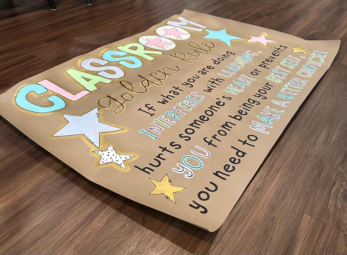 Classroom Golden Rule Banner - Etsy