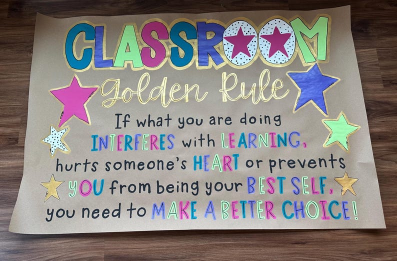 Classroom Golden Rule Banner - Etsy