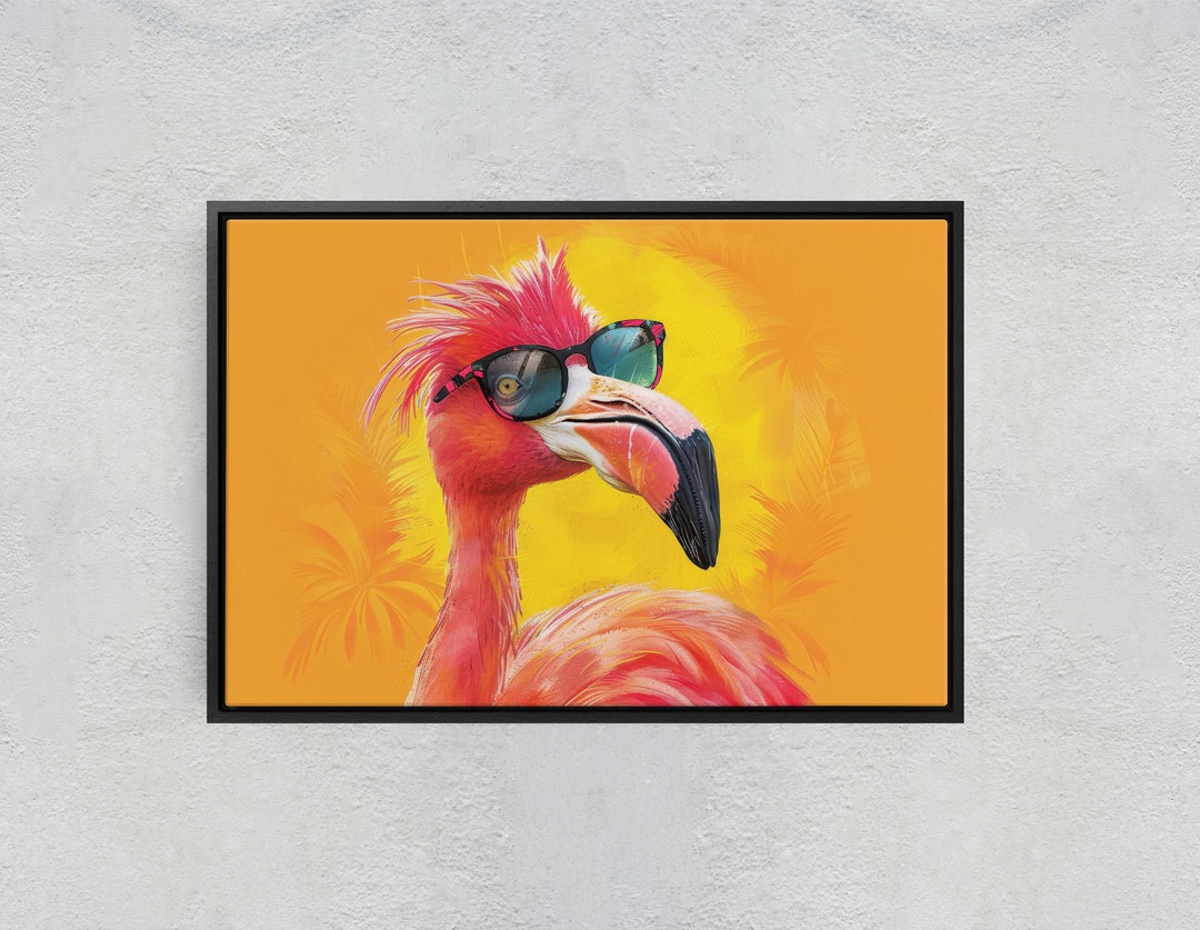 Hipster Flamingo, Pop Art, Street Art, Graffiti Painting, Animal ...