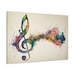 Watercolor Musical Note Canvas Art Ready to Hang Large Print, Music ...