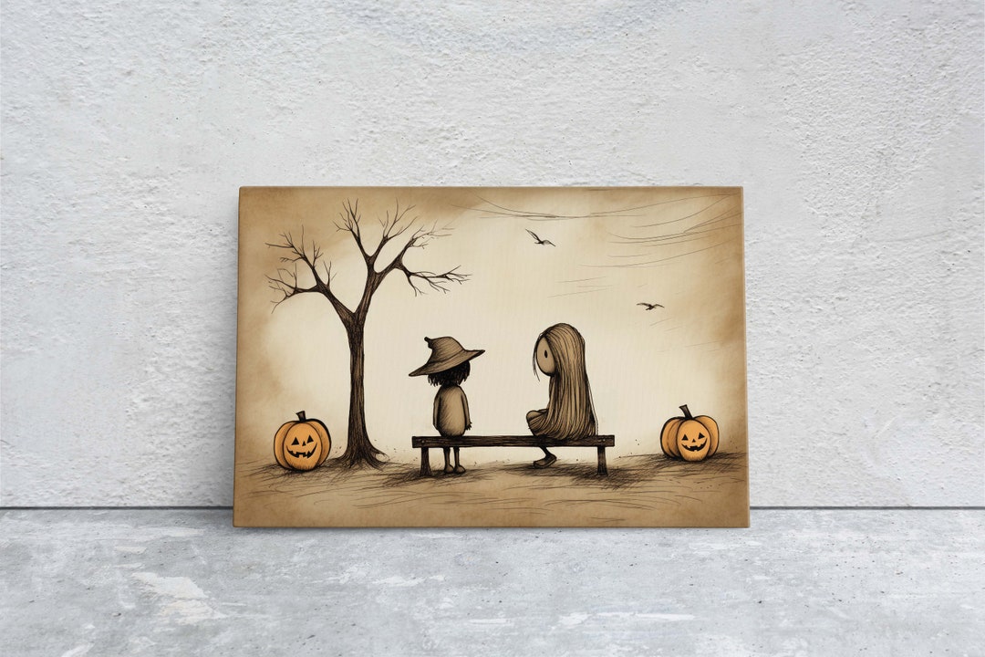 Cute Trick or Treat, Halloween Friends, Costume Bench, Cutesy Art ...