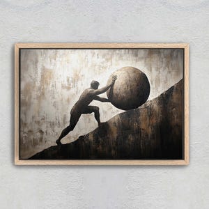 Sisyphus Art, Mythology Painting - Etsy