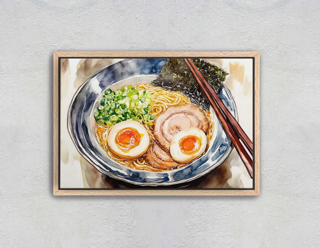 Ramen Print, Japan Art, Food Print, Kitchen Art - Etsy