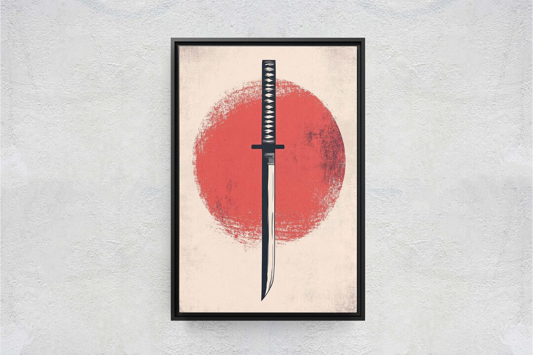 Japanese Sword, Samurai Sword Art, Vintage Sword, Japan Art, Japandi ...