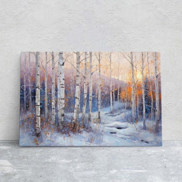 Winter Painting Etsy