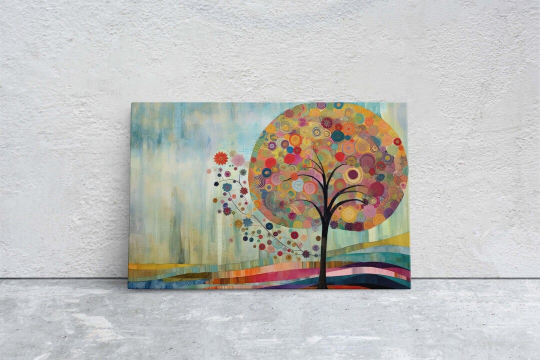 Tree of Life, Abstract Tree Art, Tree of Knowledge, Modern Tree Art ...