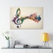 Watercolor Musical Note Canvas Art Ready to Hang Large Print - Etsy
