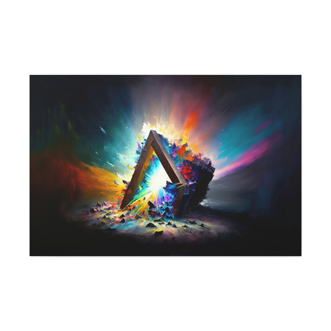 Abstract Prism Canvas Art Ready to Hang - Etsy