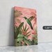 Hummingbird Painting, Pink Tropical, Botanical Jungle, Maximalist Decor ...