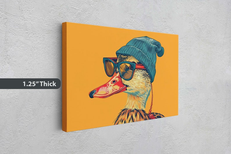 Hipster Duck, Pop Art, Street Art, Graffiti Painting, Animal Sunglasses ...