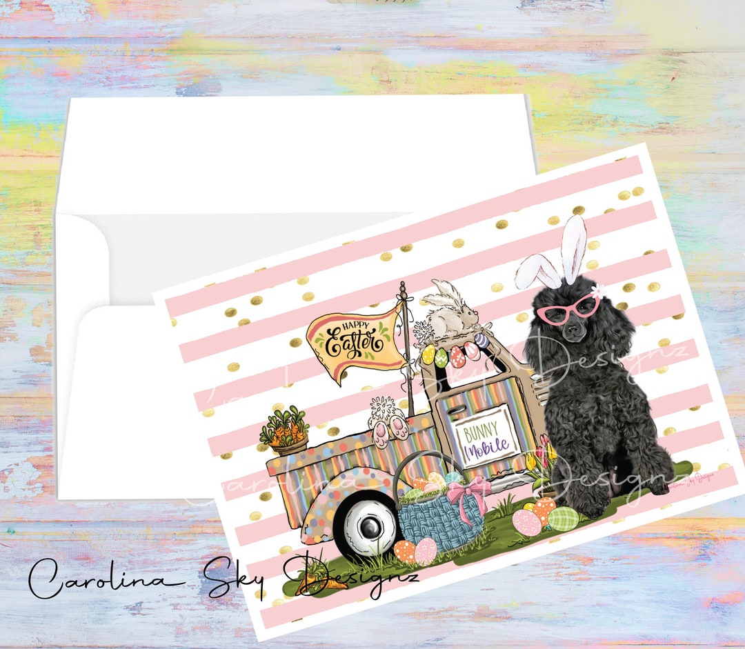 12 Poodle Greeting Cards /envelopes 5 POODLE CHOICES one of a Kind ...