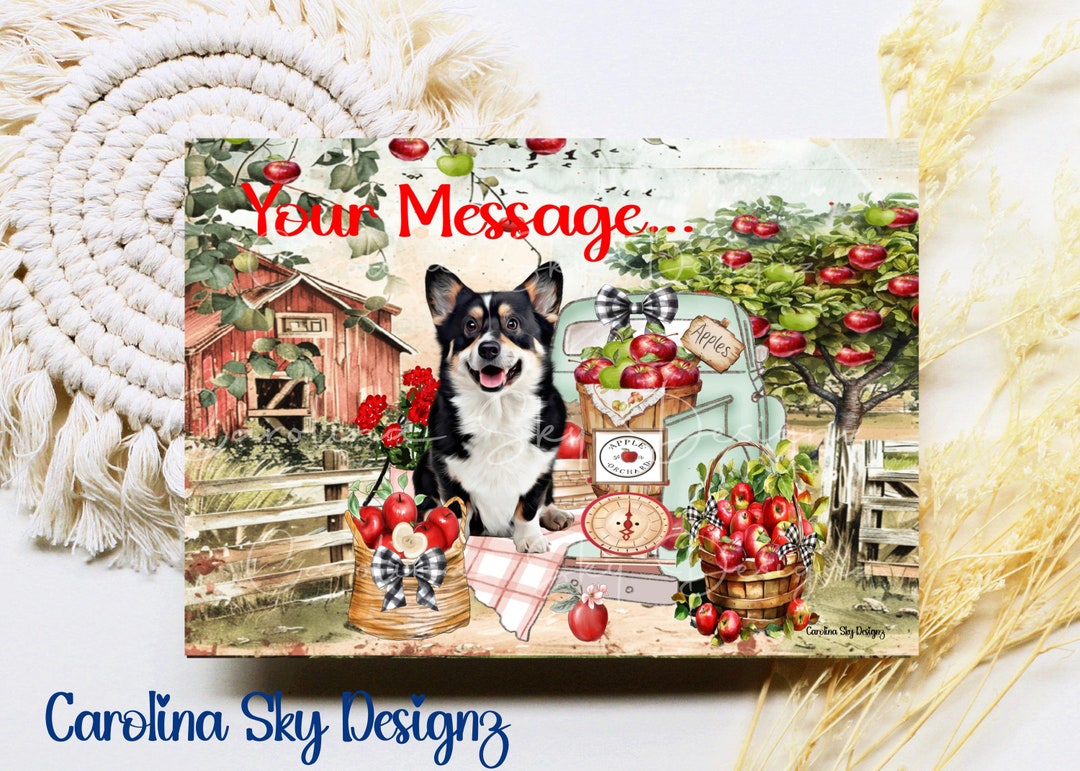 12 Corgi Greeting Cards/envelopes 5 CORGIE CHOICES One of a Kind Corgi ...