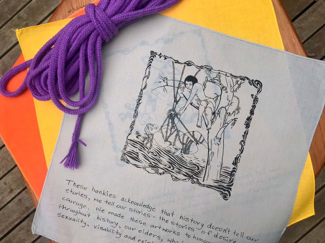Fabric Hanky- GREY - Bondage Hanky - Etsy