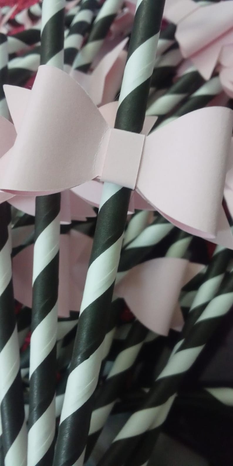 Paper Straws Bow Paper Straws Paper Bows Party Supplies | Etsy