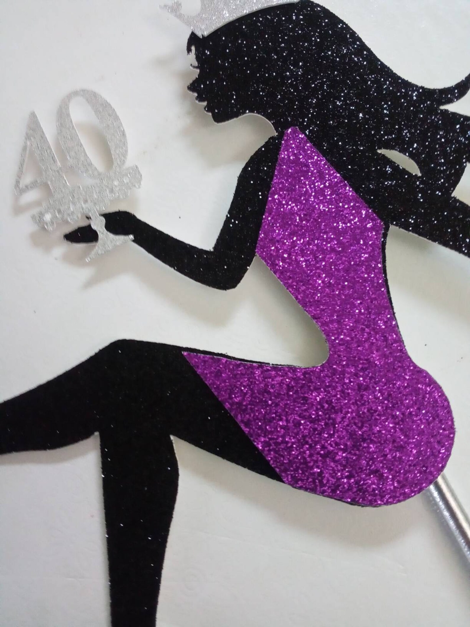 Glitter Sitting Lady Cake Topper Glamour Girl Cake Topper - Etsy