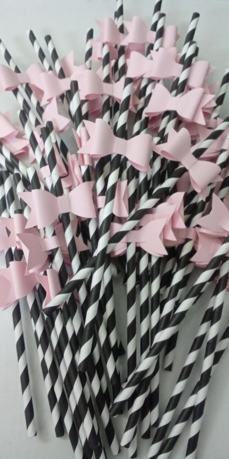 Paper Straws Bow Paper Straws Paper Bows Party Supplies | Etsy