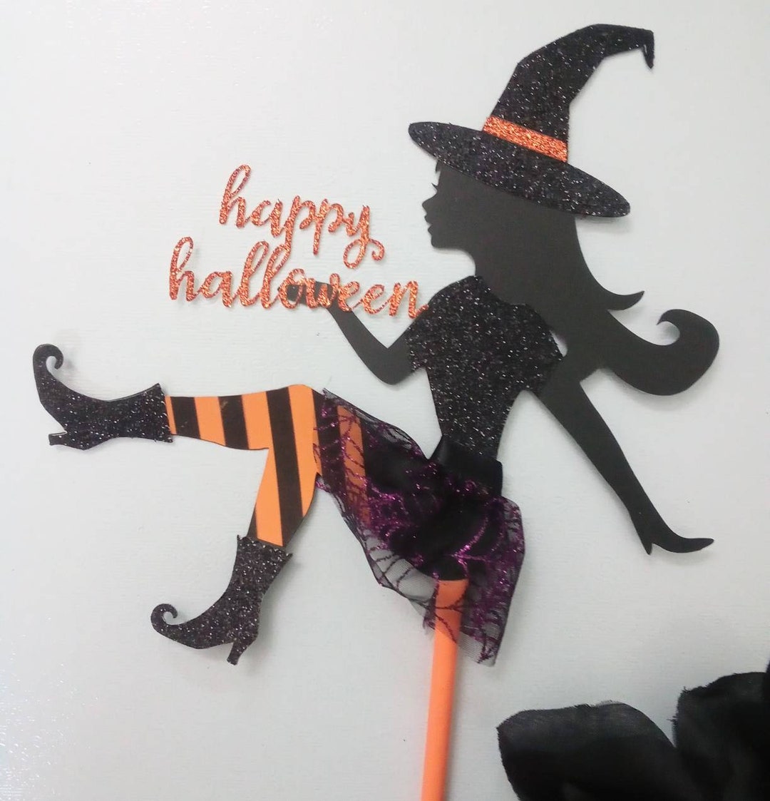Witch Cake Topper, Halloween Cake Topper, Halloween Party Decor ...