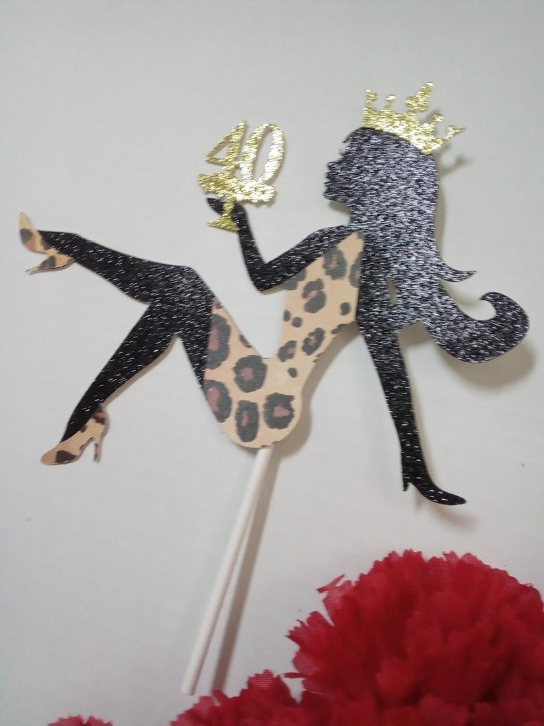 Glitter Sitting Lady Cake Topper Glamour Girl Cake Topper - Etsy