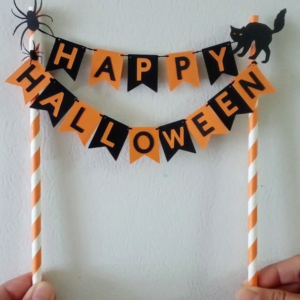 Happy Halloween Cake Topper - Etsy