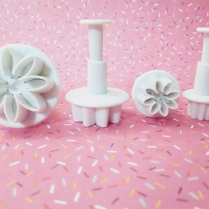 Daisy Flower Fondant Cutter, Daisy Fondant Press Cutter, 4 Pcs. Daisy ...