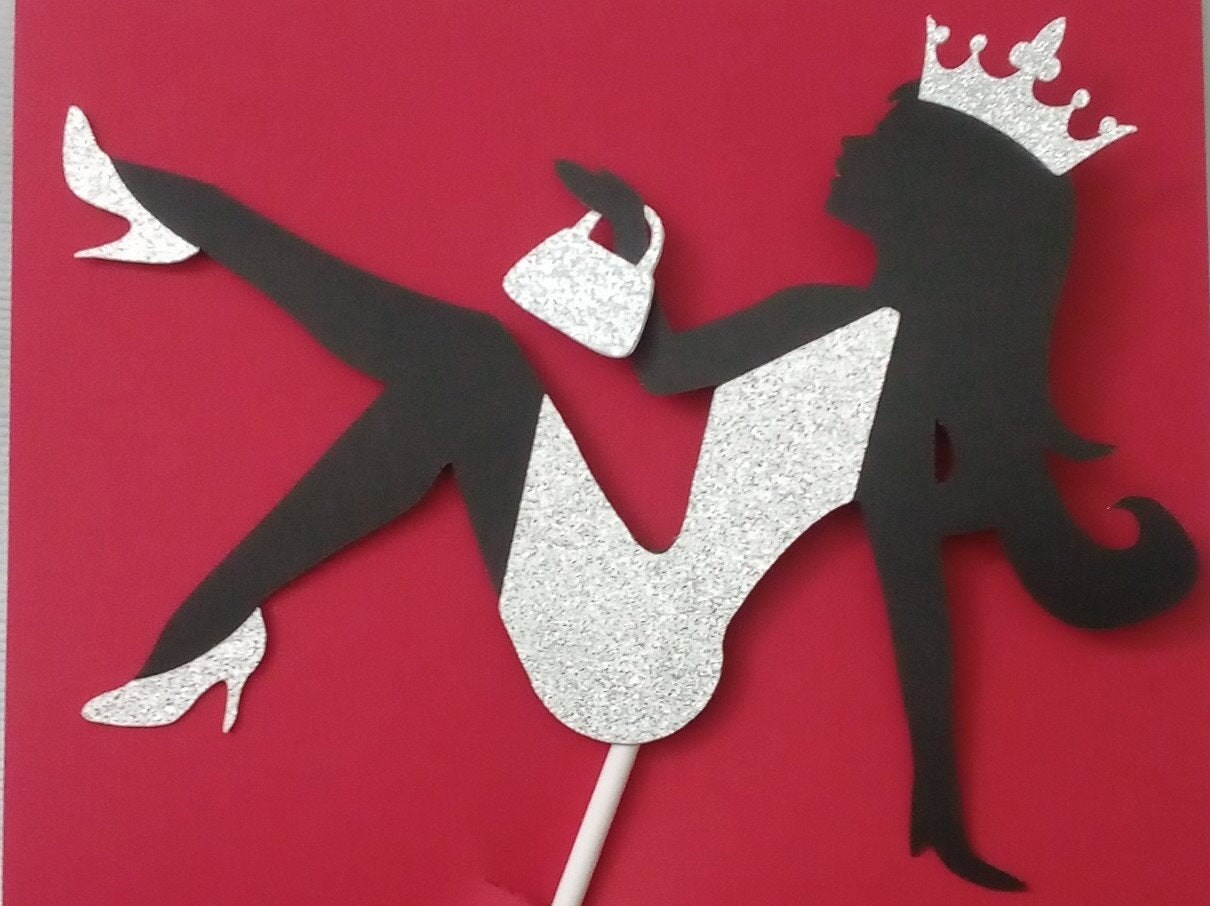 Sitting Lady Cake Topper Glamour Girl Cake Topper Diva Cake - Etsy