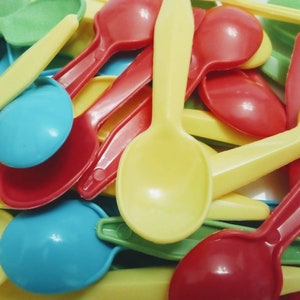 Mini Spoons, Plastic Spoons, Ice Cream Spoons, Taster Spoons, Sample ...