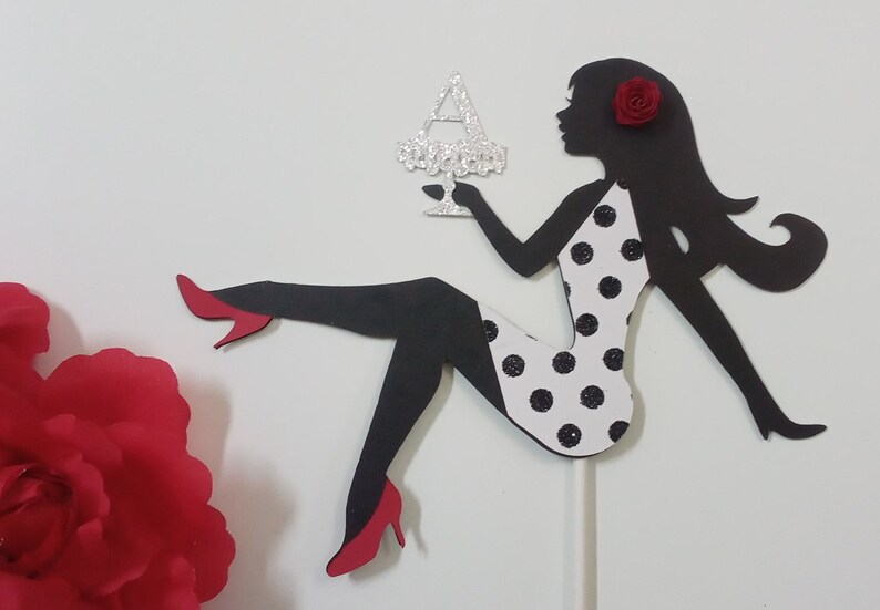Sitting Lady Cake Topper Sitting Lady Silhouette Cake Topper - Etsy