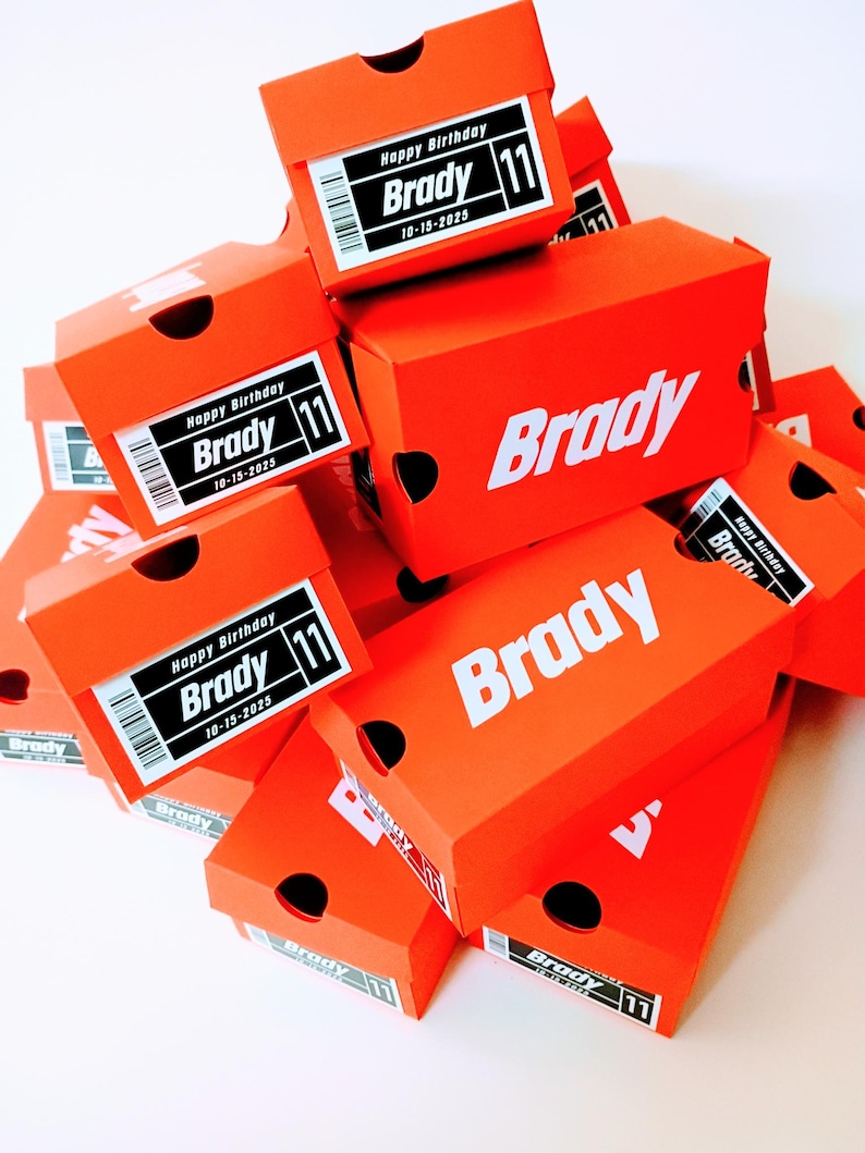 Mini Sneaker Favor Box, Mini Sneaker Box 4.6" X 2.65" X 2" Mini Sneaker ...