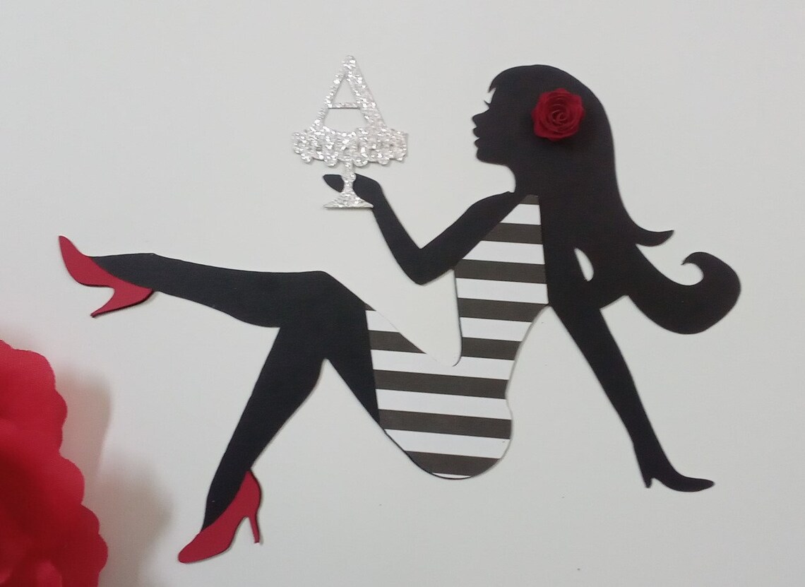 Sitting Lady Cake Topper Sitting Lady Silhouette Cake Topper - Etsy