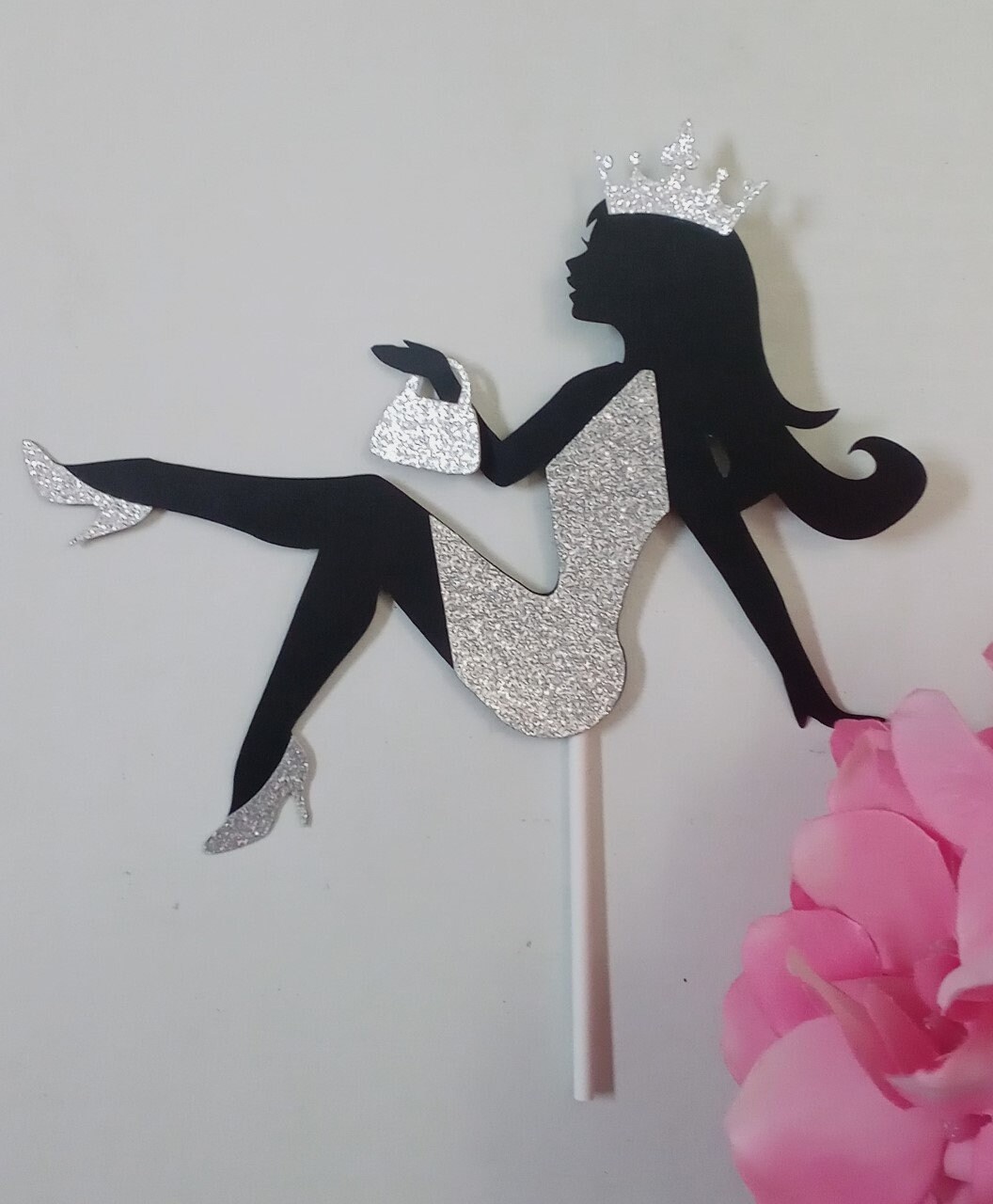 Sitting Lady Cake Topper Glamour Girl Cake Topper Diva Cake - Etsy