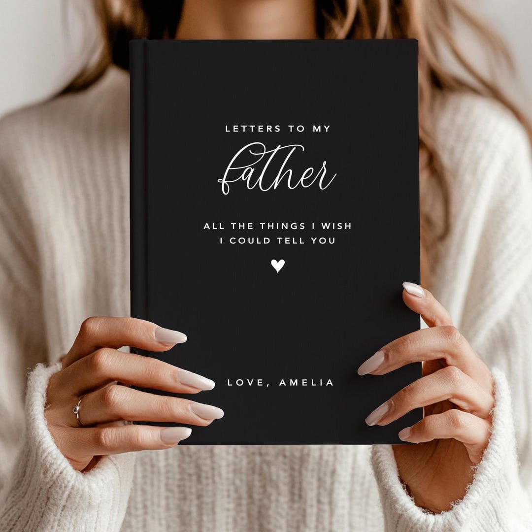 Letters to My Dad Custom Notebook - Loss of Father Grief Journal, Dad ...