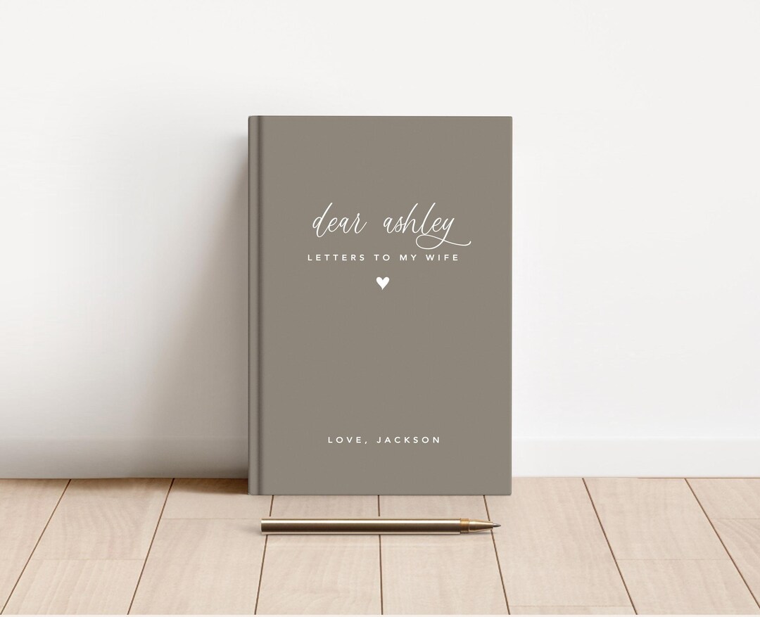 Custom Letters to My Wife Notebook, Dear Wife, Personalized Wife Paper ...