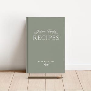 Personalized Family Recipe Notebook Custom Cooking Journal, Gift for ...