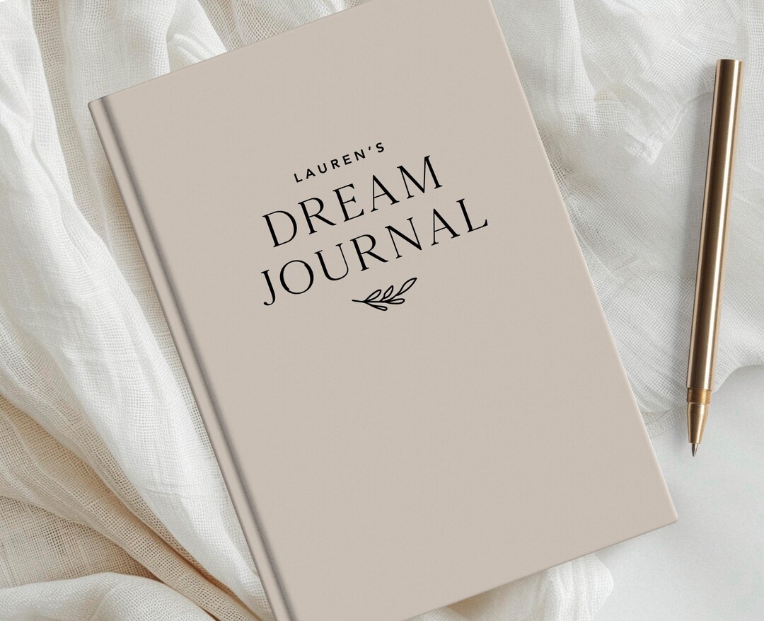 Custom Dream Journal, Remember Your Dreams, Personalized Gift for ...