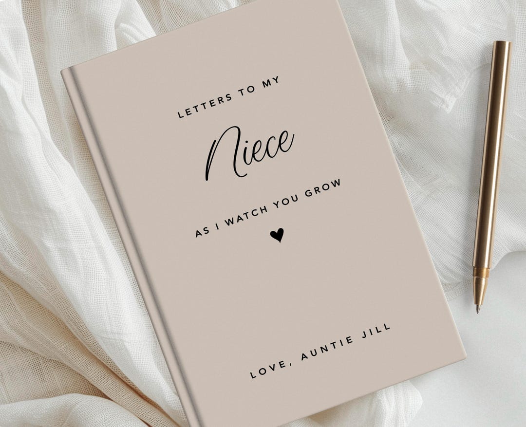 Letters to My Niece Journal, Gift for Niece From Aunt, Personalized ...