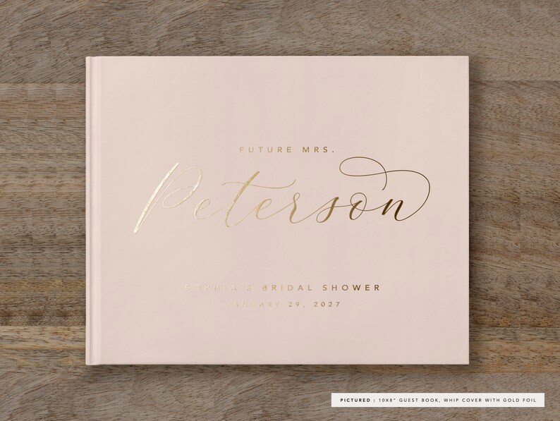 Bridal Shower Guest Book. Bridal Shower Memory Book. Letters - Etsy