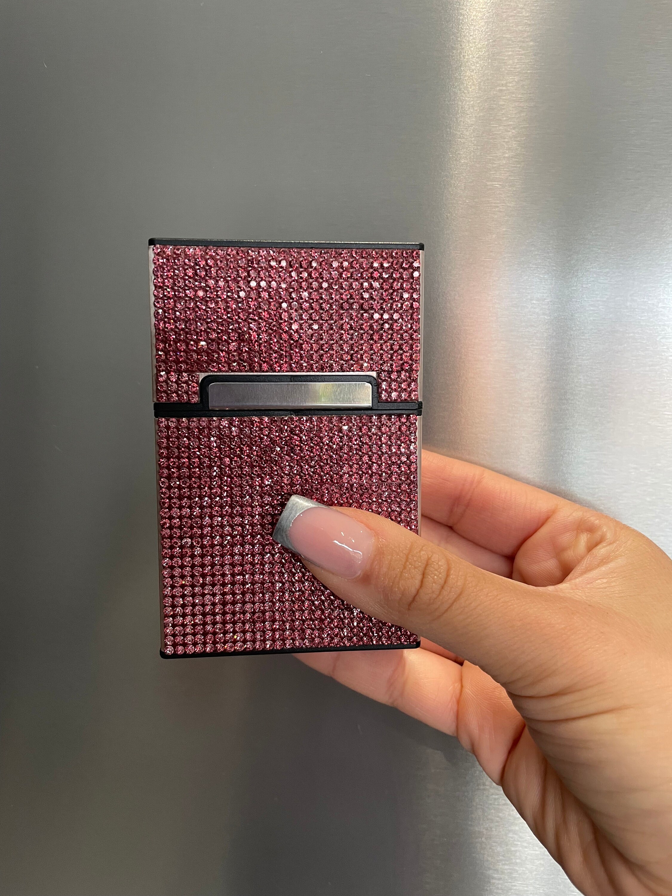 Rose Gold Cigarette Cases / Box Fag Boxes Cigarette Tins Cigarettes ...