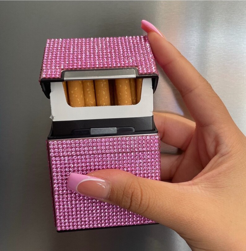 Pink Bubblegum Sparkle Cigarette Cases / Box | Fag Boxes | Cigarette ...