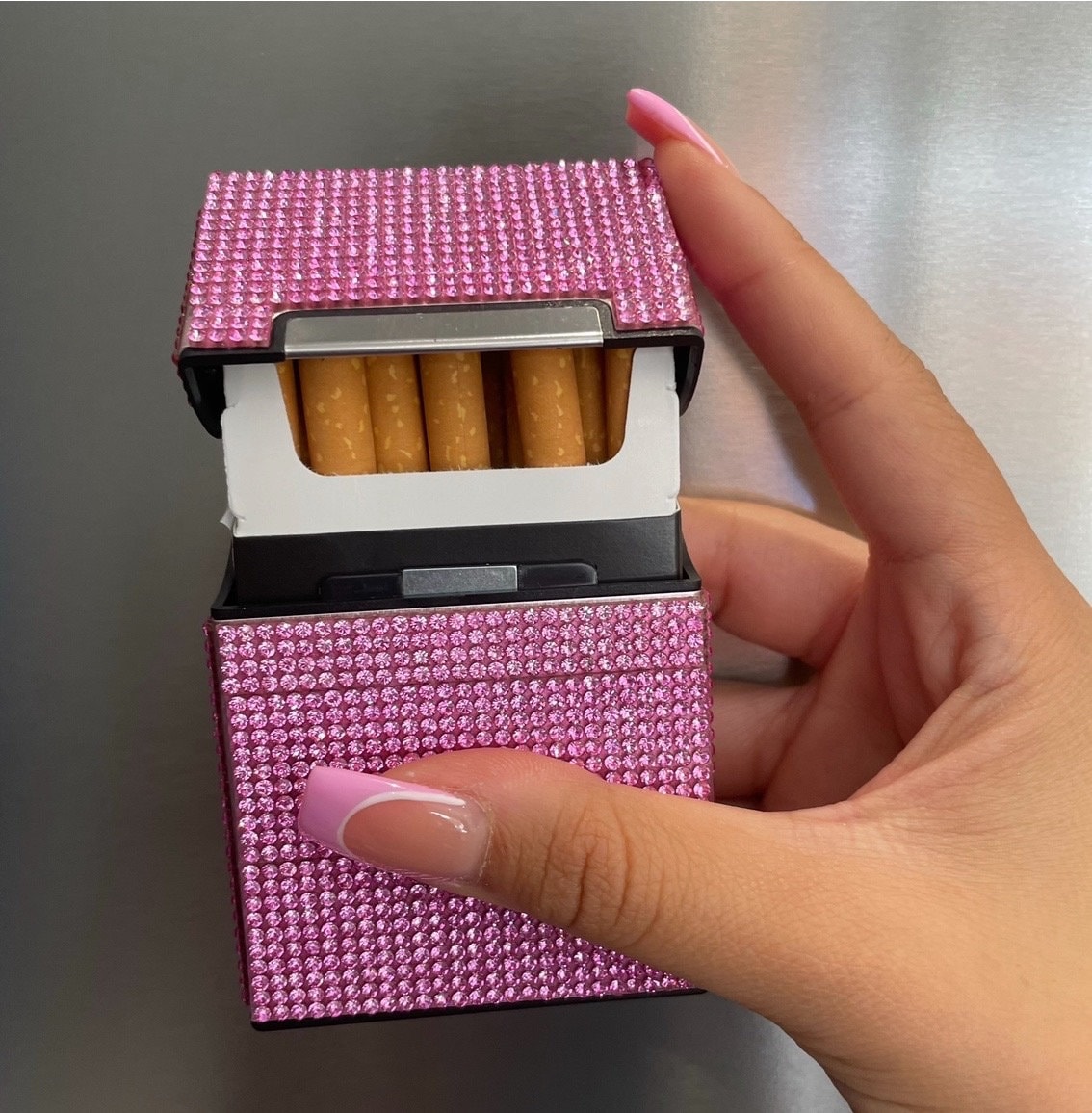 Pink Bubblegum Sparkle Cigarette Cases / Box | Fag Boxes | Cigarette ...