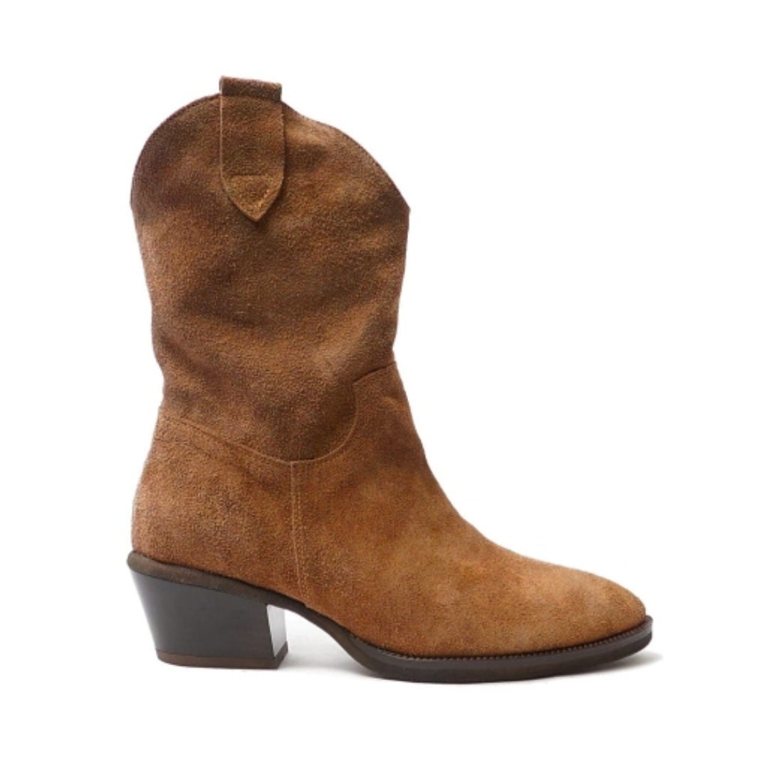 Ladies Suede Cowboy Boots, Ranch Shoes, Small Cowboy Boots, Saddle Rope ...