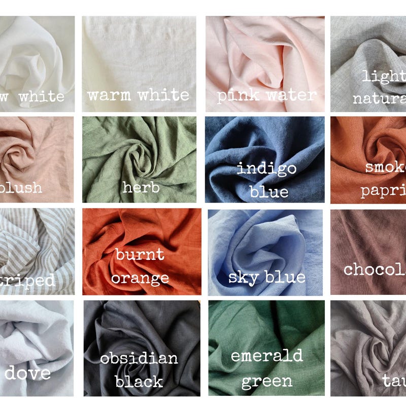 Linen Fabric Samples - Etsy