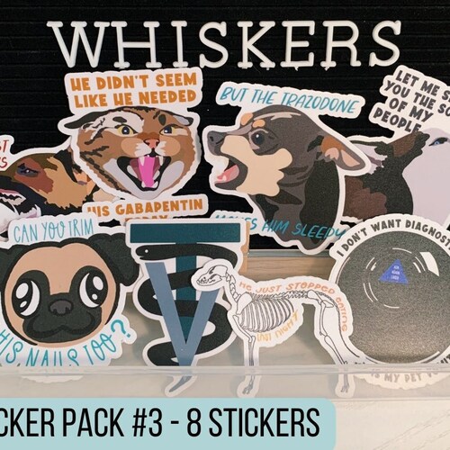 Quote Veterinary Sticker Pack 1 Gifts for Vet Tech Week - Etsy