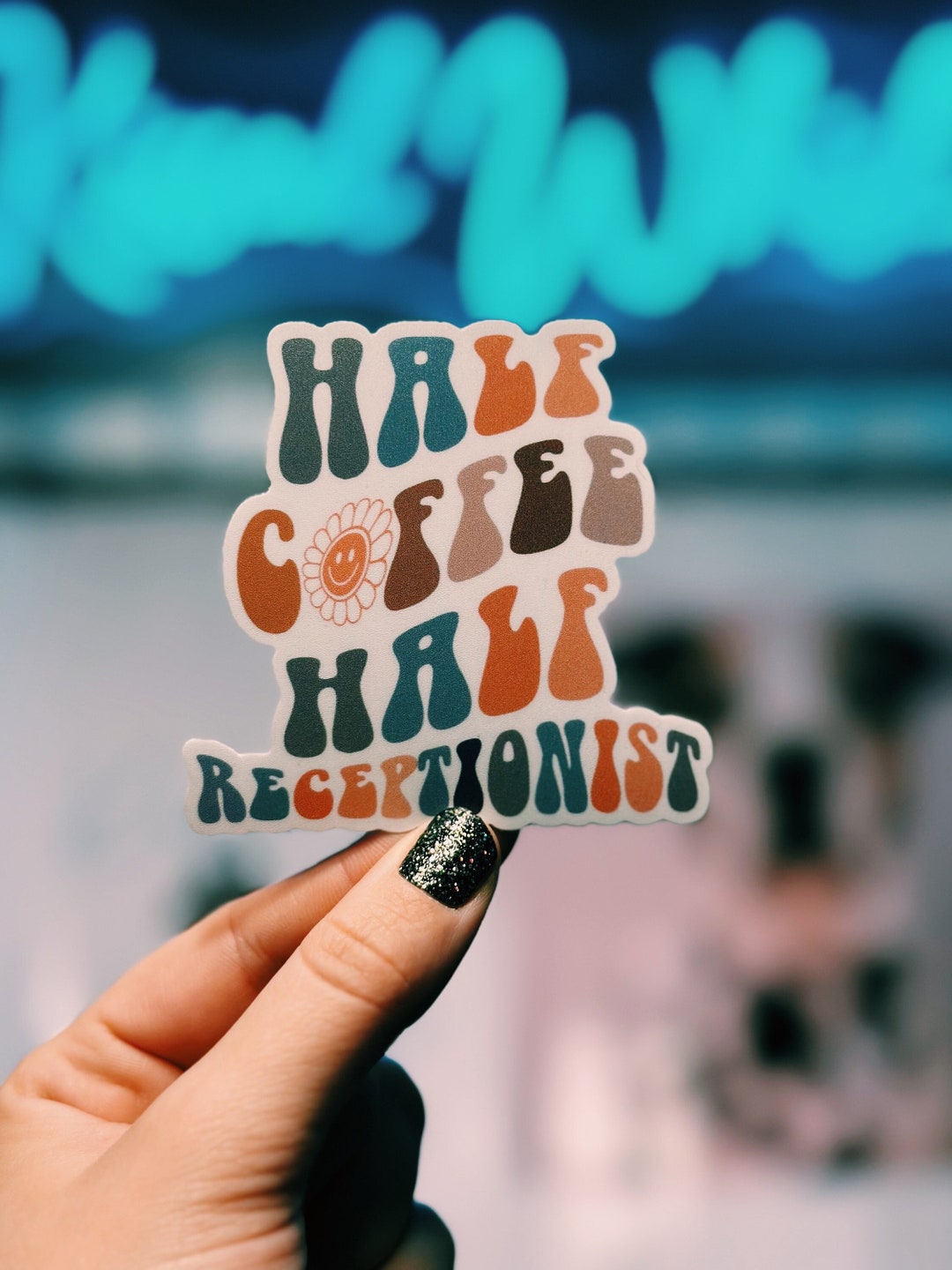 Half Coffee Half Vet Receptionist Cute Veterinary Sticker - Etsy