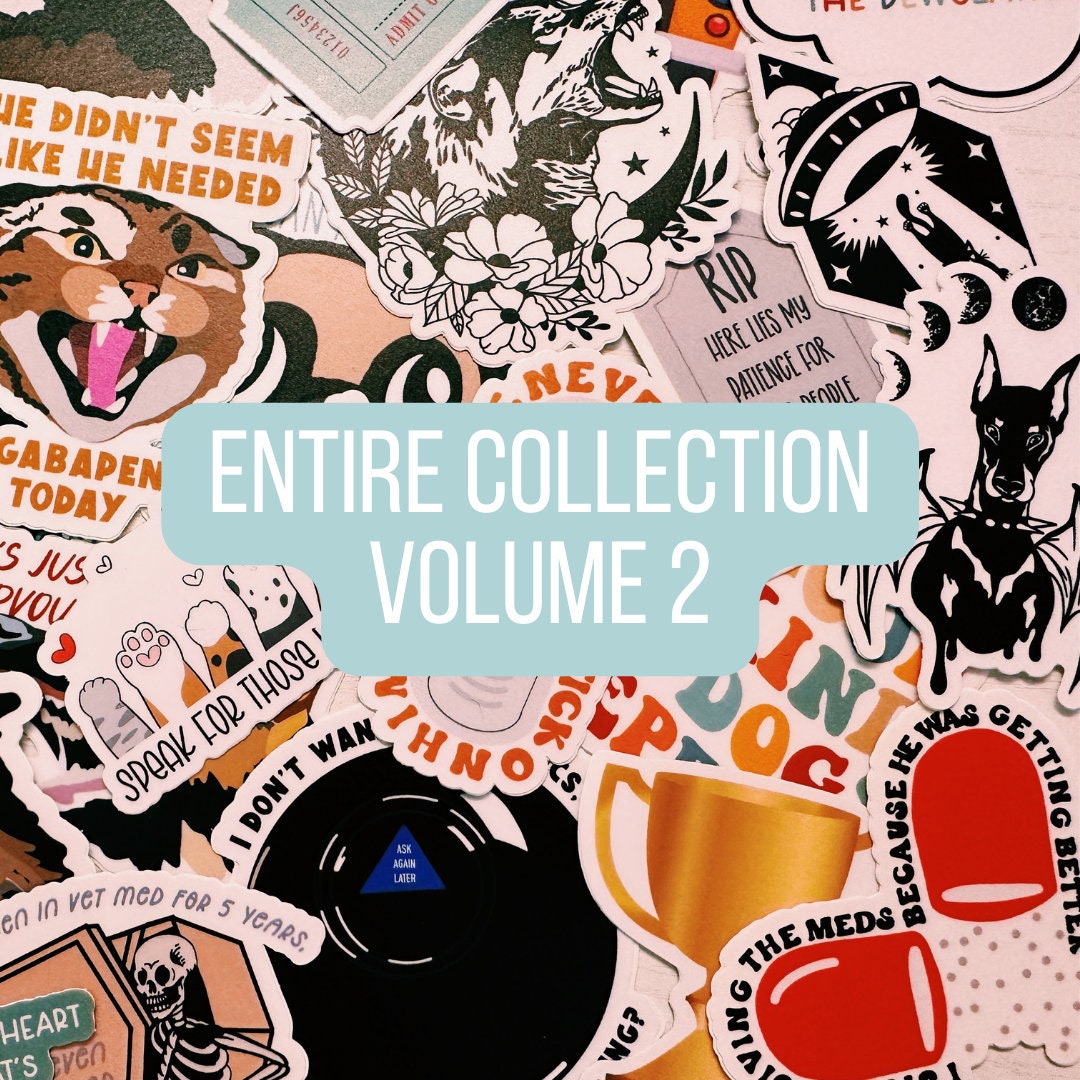ENTIRE Collection of Stickers Volume 2 Vet Technician Sticker Pack ...