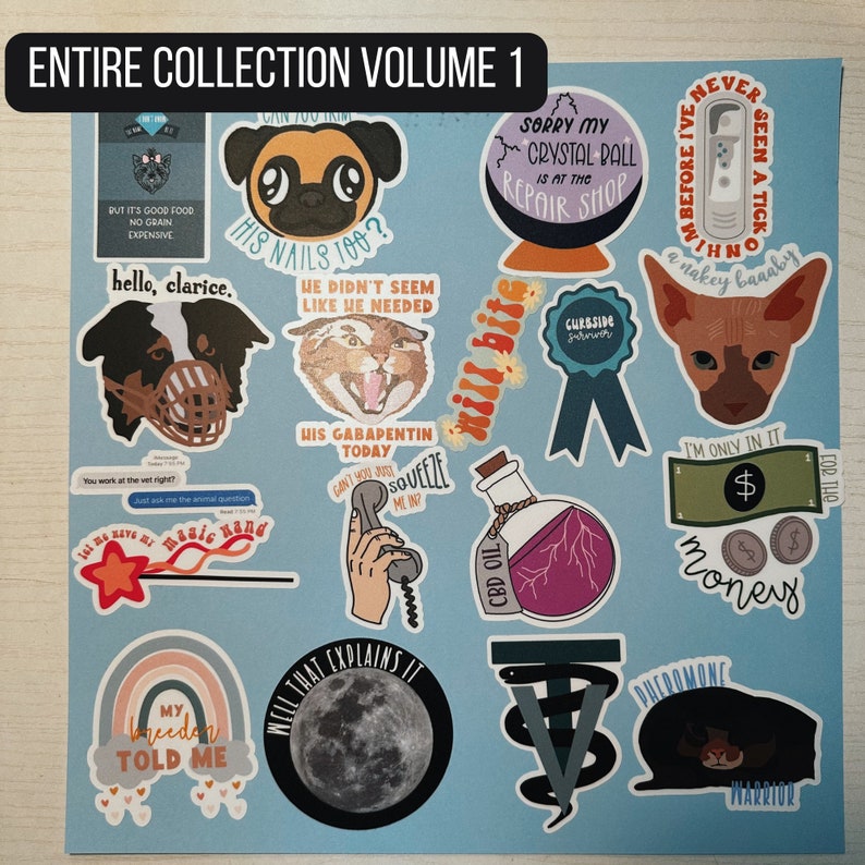 Hello Clarice Muzzled Dog Veterinary Technician Sticker - Etsy