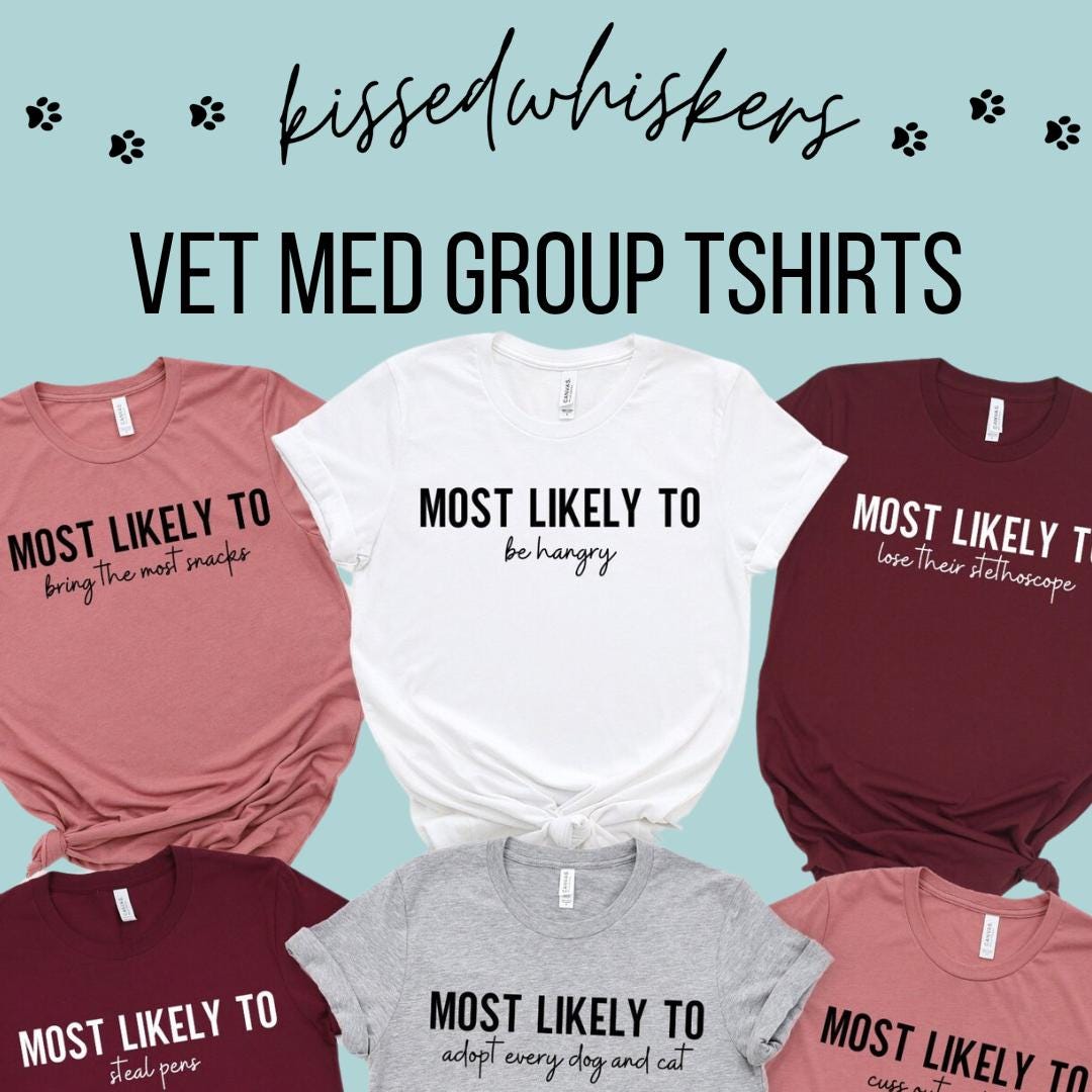 Vet Med Group T-shirts | Vet Receptionist Week 2025 | Vet Tech Week ...