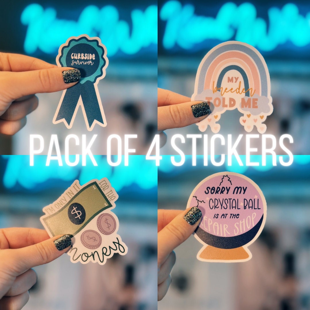 Veterinary Sticker Pack of 4 Funny Veterinary Stickers Gifts for ...