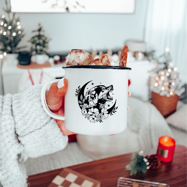 Wolf Coffee Mug - Etsy