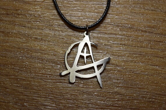 Christian anarchist anarchism necklace anarcho anarchy cross | Etsy